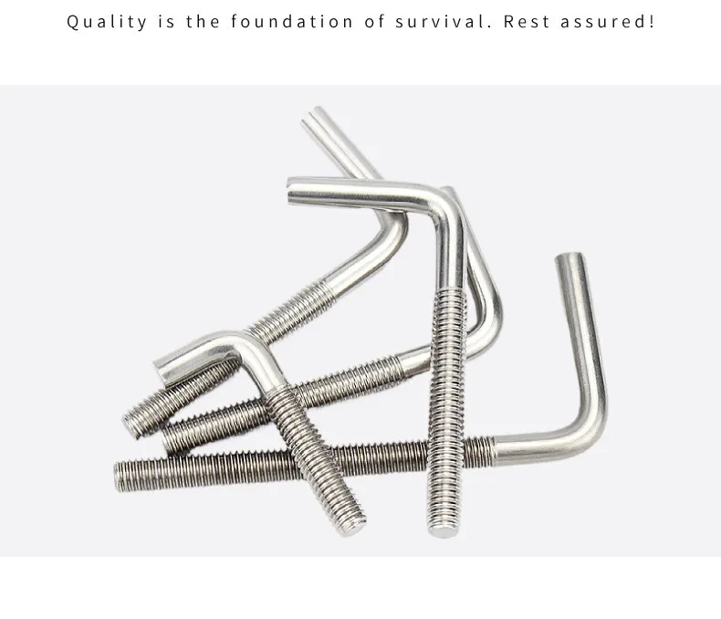 304 Stainless Steel L-shaped Bolt,7-shaped Bent Screw,L-shaped Anchor ...