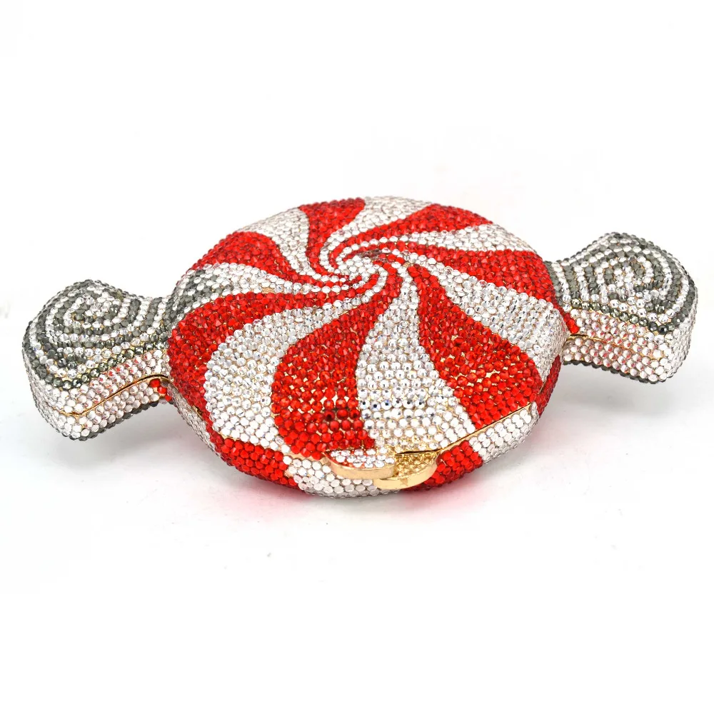 Designer Red Candy Purse Customized Luxury Crystal Evening Bag ...
