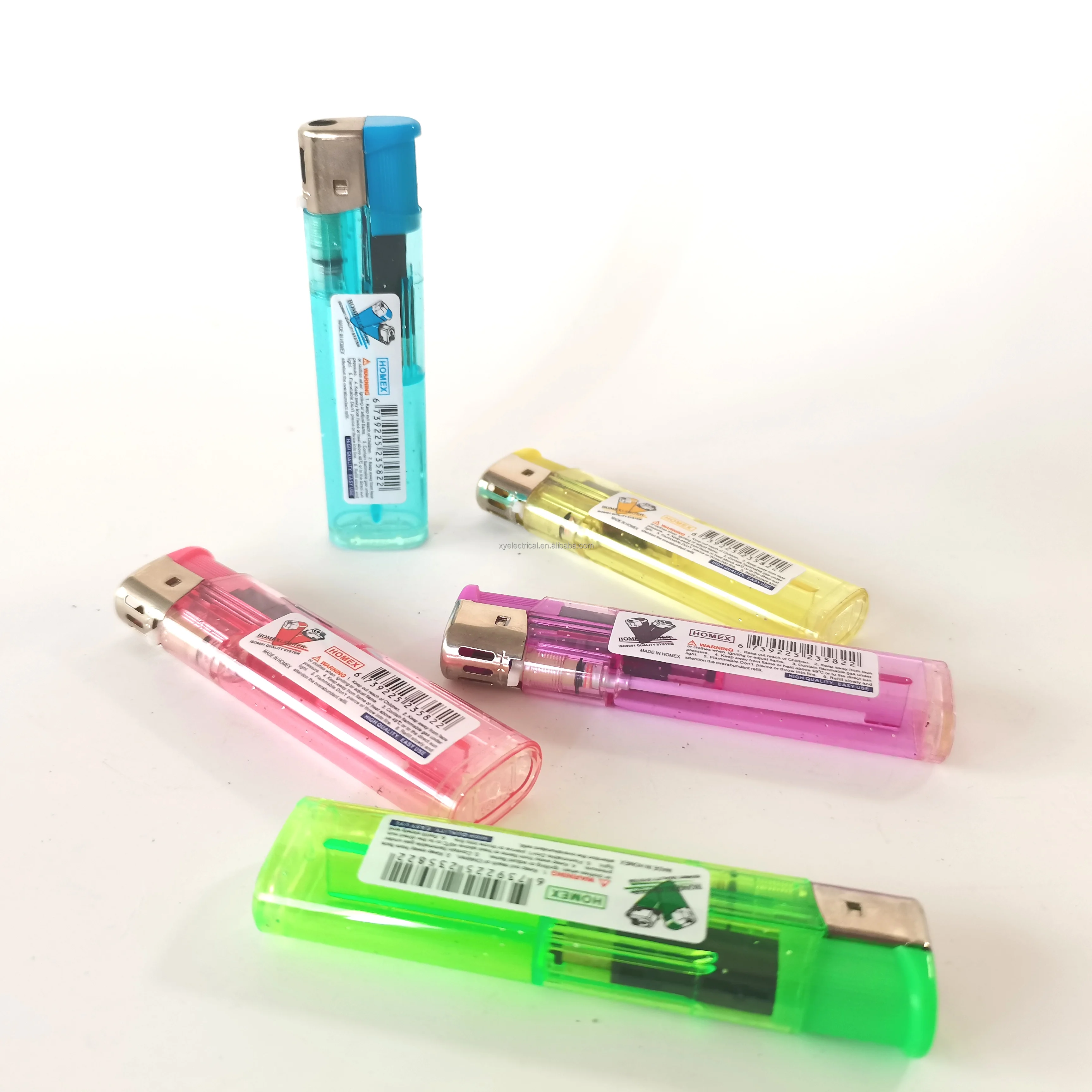 Transparent Plastic Smoking Electronic Lighter - ISO Quality
