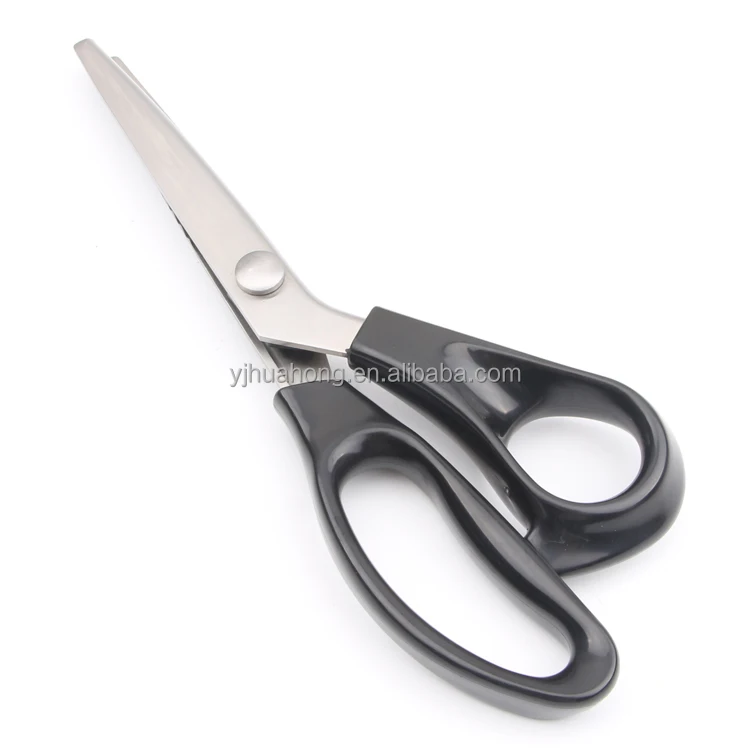 Professional Big Semi-Circular Arc Black Handle Lace Cutting Zigzag ...