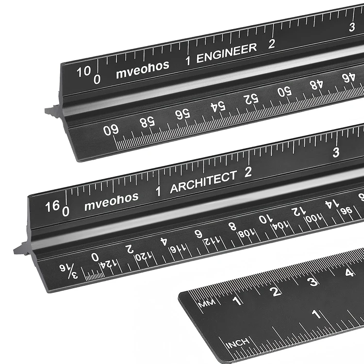 Custom Metal Ruler Aluminum Scale Ruler Triangular Ruler| Alibaba.com