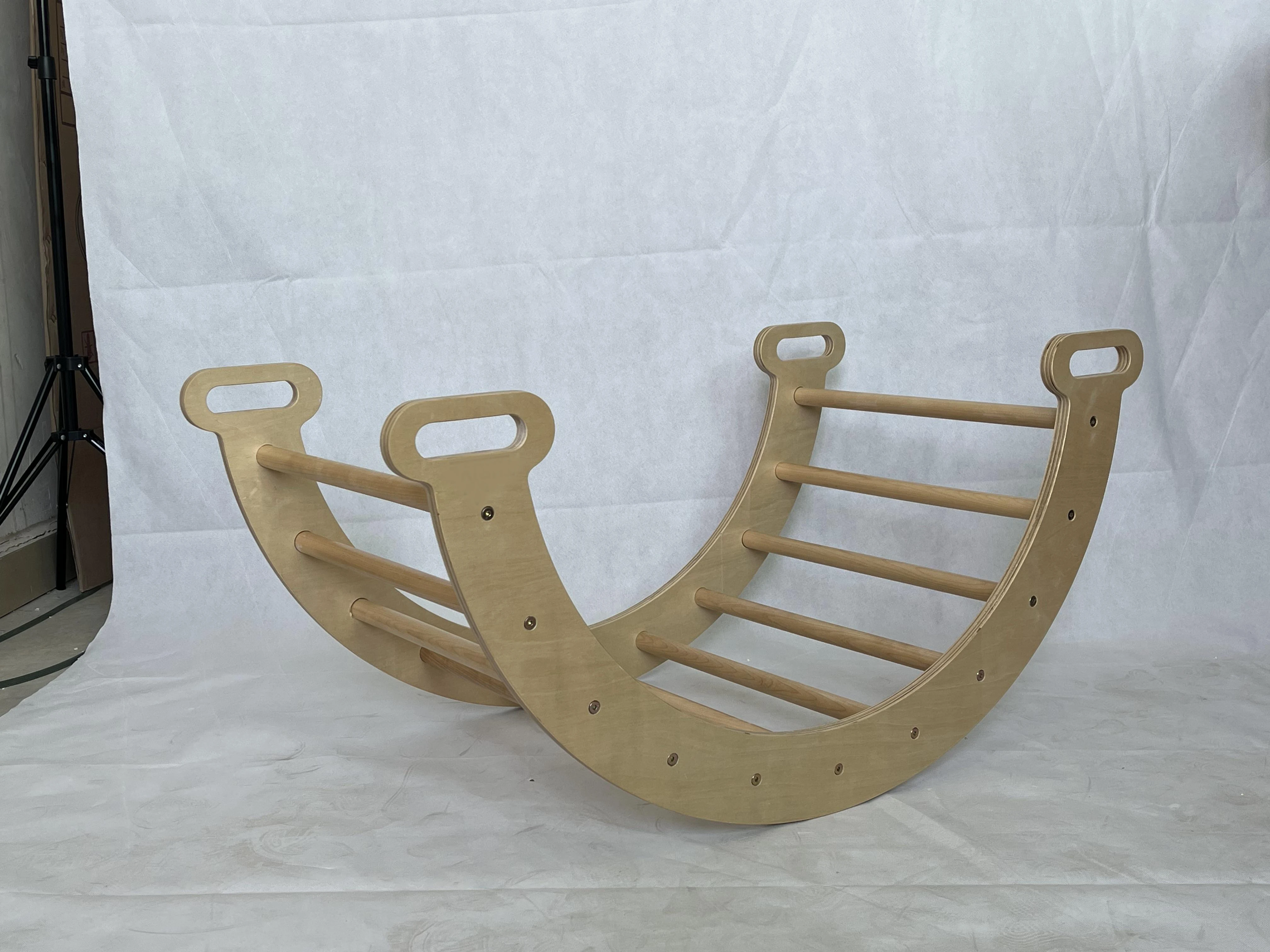 LM KIDS Fitwood Climbing Arch & Rocker - Montessori Pickler Triangle ...