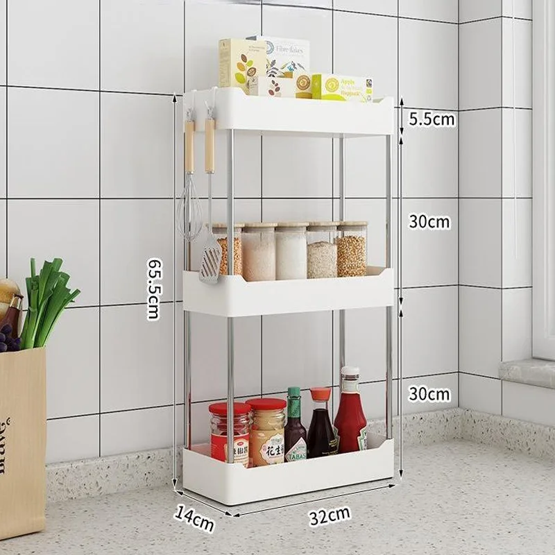 Custom Household Plastic Storage Rack Bathroom Kitchen Multi-functional ...