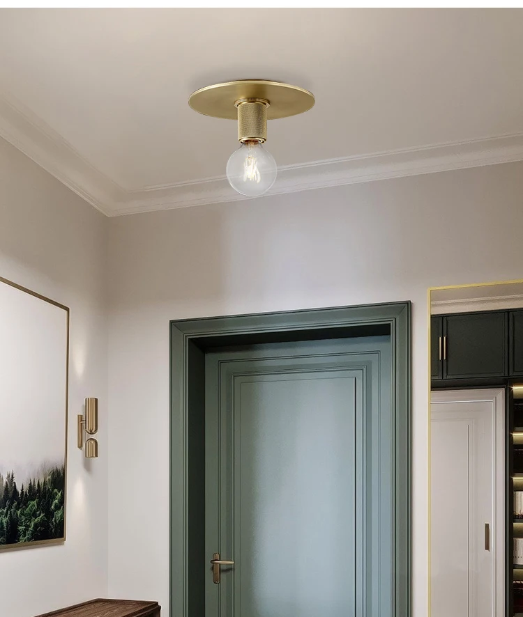 Modern Ceiling Surface Mounted Bulb Ceiling Light Simple Glass Design ...