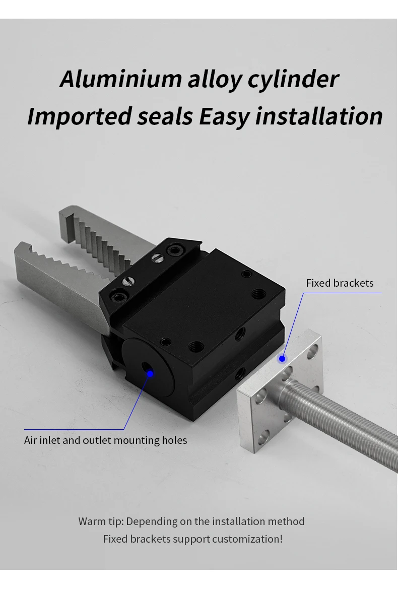 Mini Robotic Grippers - Self-Centering Pneumatic Solutions