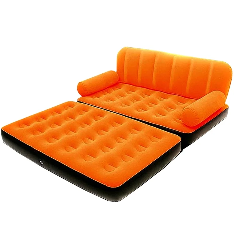 Sofá cama plegable portátil, mueble inflable de alta resistencia, 5 en ...