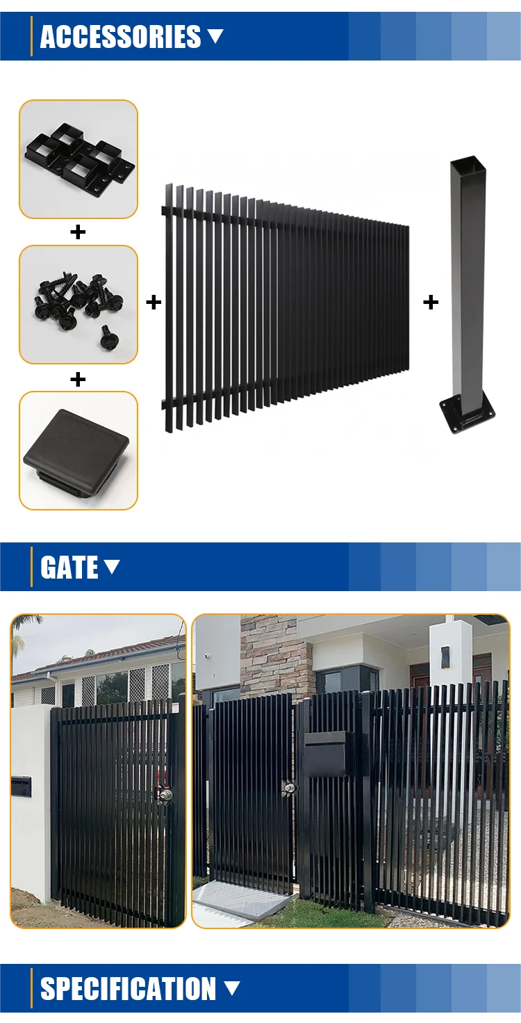 YISHUO Steel Gates - Durable, Stylish, and Easy to Install