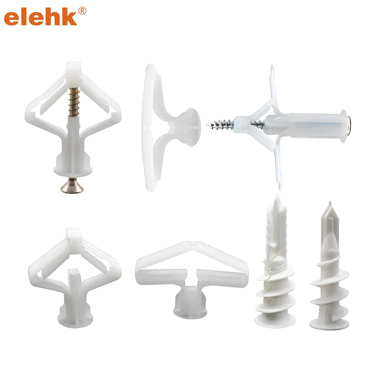 Elehk Hollow Wall Plug Hollow Wall Anchors Plastic Anchor M6 Plastic ...