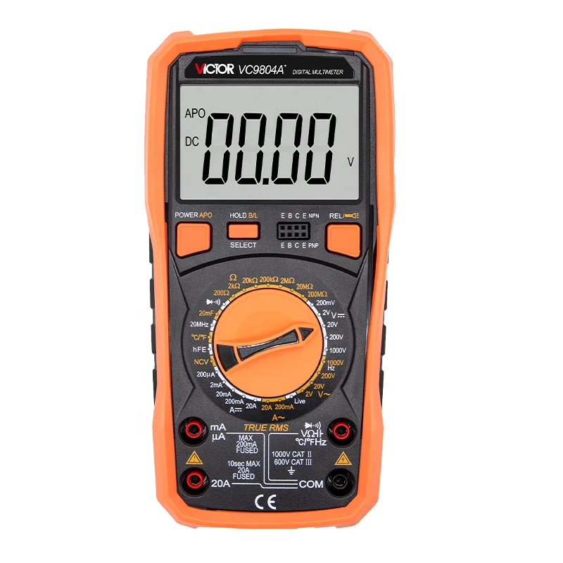 Victor Vc9804a+ 1000v 1999 Counts True Rms Manual Range Digital ...