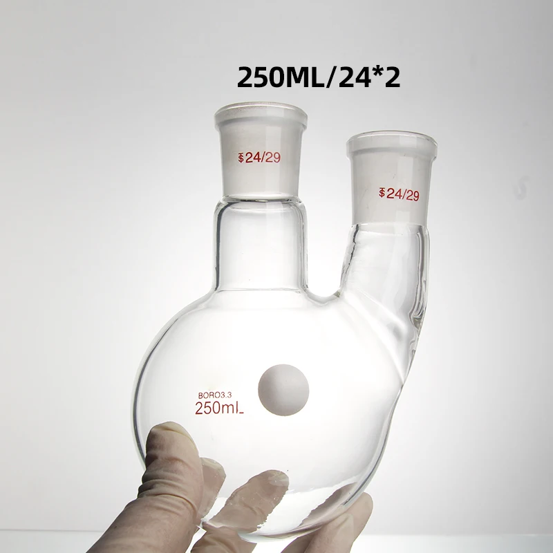 Meiwlaby Round-bottom Flasks With Two Necks,Heavy Wall 50-10000ml - Buy Round-bottom Flasks With ...