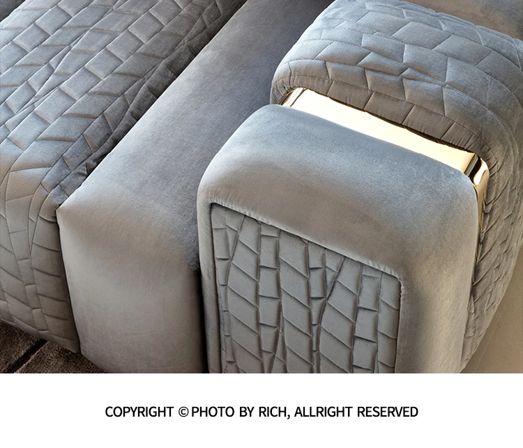 Rich Furniture Italian Leather Sofa Set Luxury Couches Modern Living ...