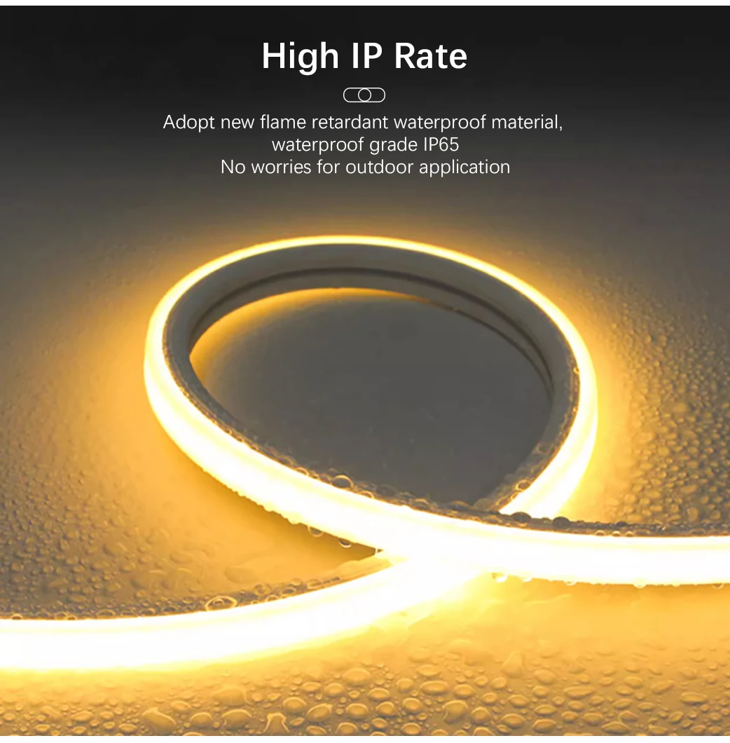 New Ultra Bright Leds 7-8w/m 296led/m Seamless Pcb Consistent Color And ...