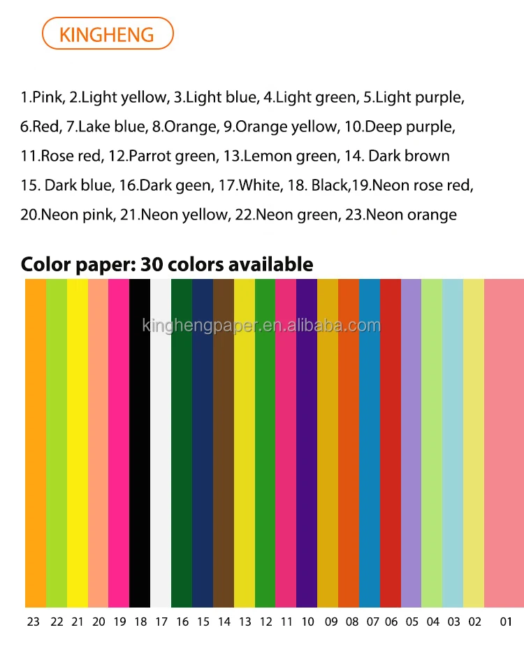 Factory A4 Size Colored Copy Paper Origami Material Paper Coloured ...