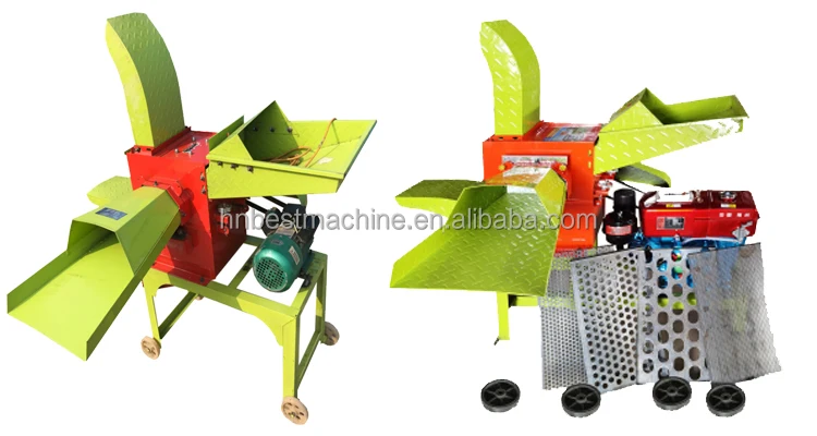 Green Fodder Chopper Forage Peanut Shell Grass Cutting Machine Farm Hay ...
