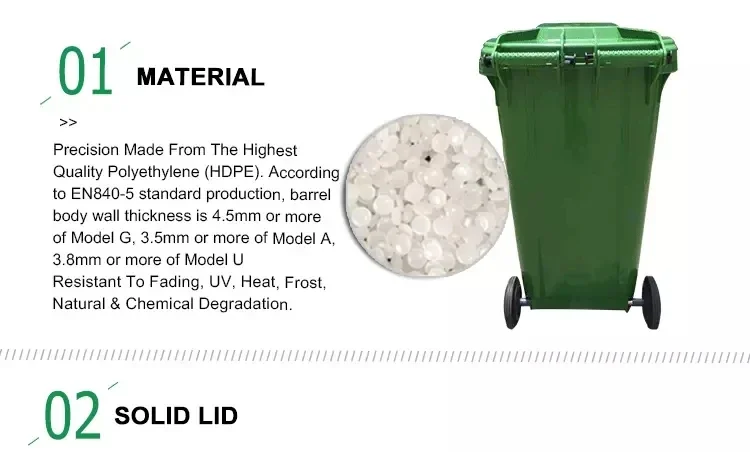 100L/120L/240L/360/500L/660L/1100L Outdoor HDPE Plastic Containers ...