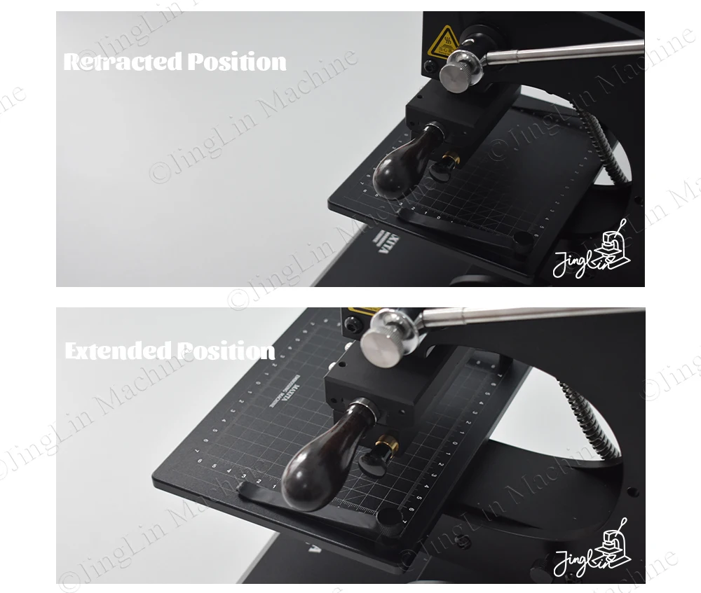 Manual Leather Creasing Hot Stamping Machine LOGO Embossing Heat Press ...