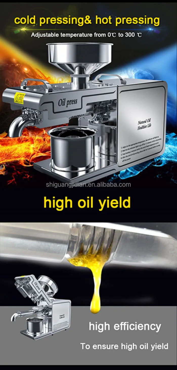Efficient Multi-function Household Basil Oil /sesame Oil /pinenut Oil ...