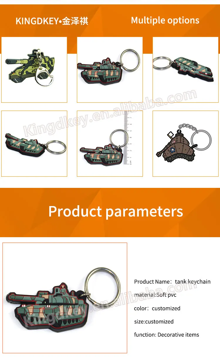Custom Made Pvc Toy Tank Keychain For Promotional Gifts - Buy Souvenir ...