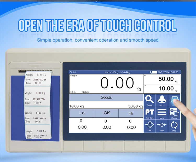 NVK Weighing Scale - Smart Touch Printing Scales for All Needs