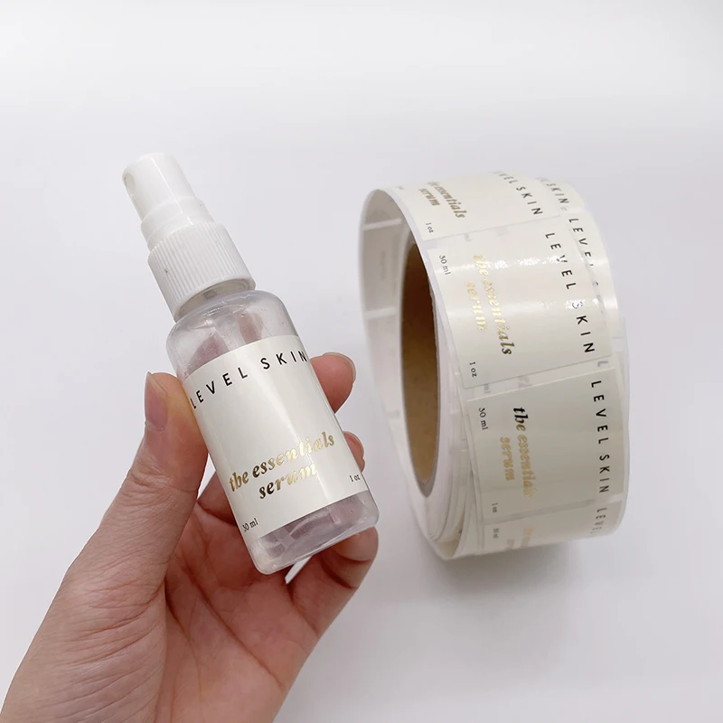 Custom Cosmetic Label Design - Waterproof Vinyl Stickers