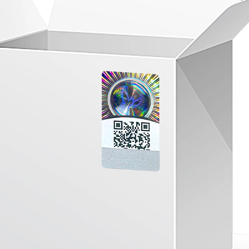 Custom Scratch Off Serial Number Security Hologram Sticker Qr Code 3d Holographic Label With ...