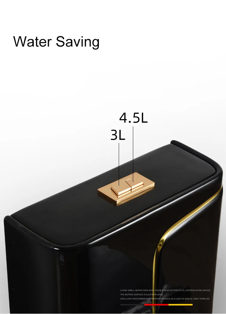 Luxury Ceramic Toilet - Modern, Dual-Flush Pedestal Sink