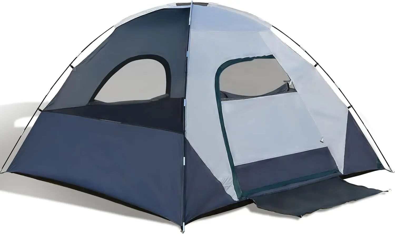 2/4/6 Person Dome Camping Tent Waterproof & Windproof Double Layer Tents Easy Setup Tent For ...