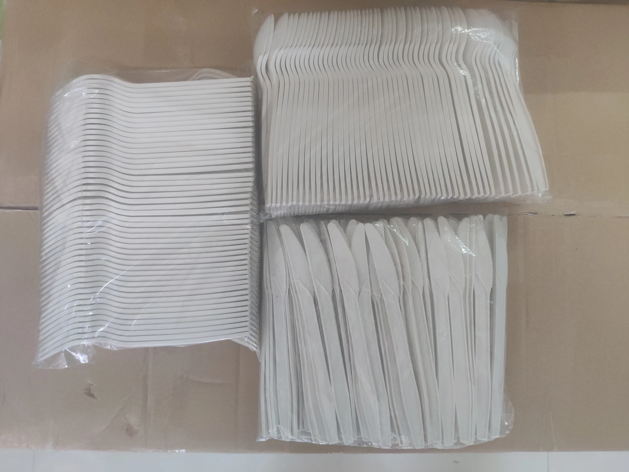 Biodegradable Disposable Compost Cornstarch Cpla Plastic Spoon And Fork ...