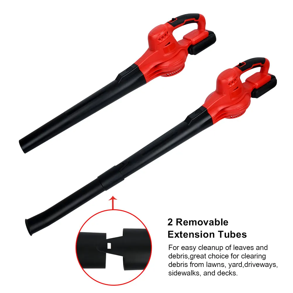 Vertak Lightweight 20v Battery Blower Extension Tube Hand Held Big Air ...