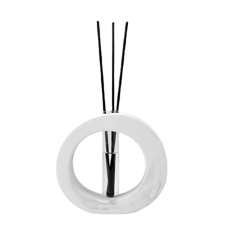 Wholesale Ceramic Reed Diffuser Ceramic Stone Diffuser with Black Fiber ...
