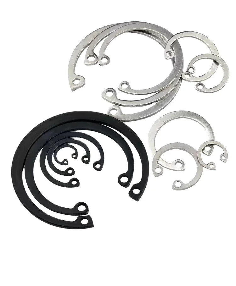 DIN472 65Mn Carbon Steel Black Circlip M8-M300 Customized Retaining ...