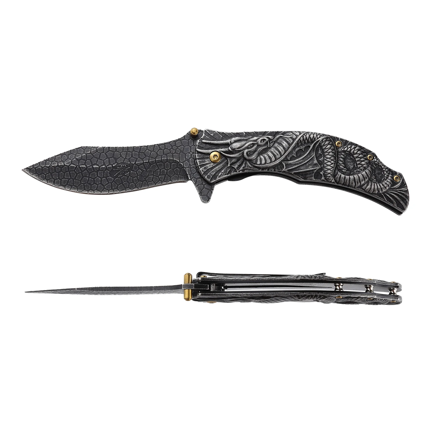 Wholesale Dragon Snake Folding Knife - Portable Self Defense