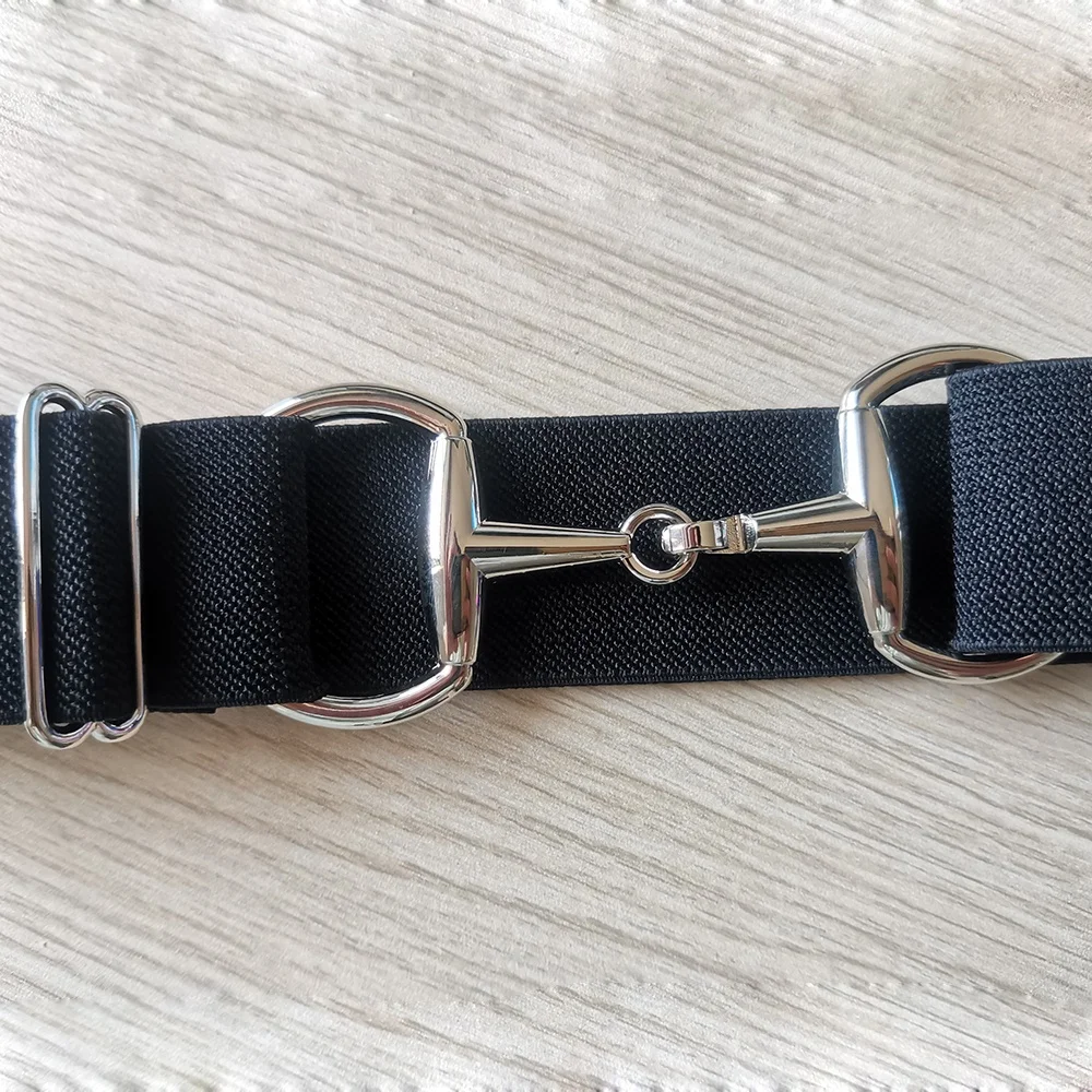 1.5 Inches Silver Horse Snaffle Bit Buckle Equestrian Belt For Rider ...