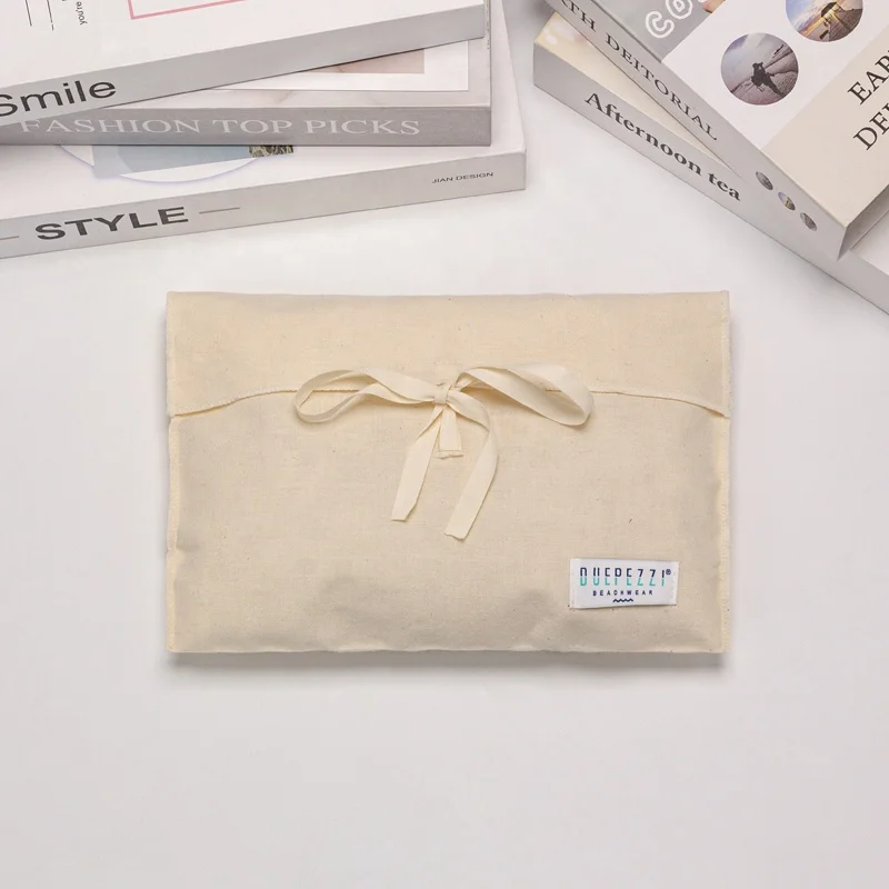 Custom Flap Cotton Fabric Envelope Gift Packaging Bags