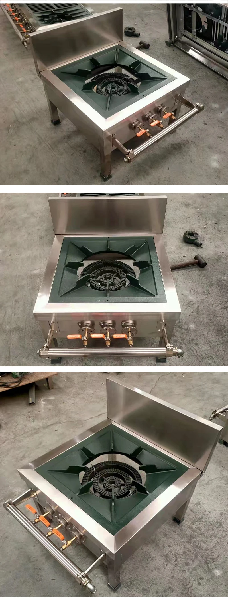 Cast Heavy Iron Burner - Efficient Commercial Gas Stove
