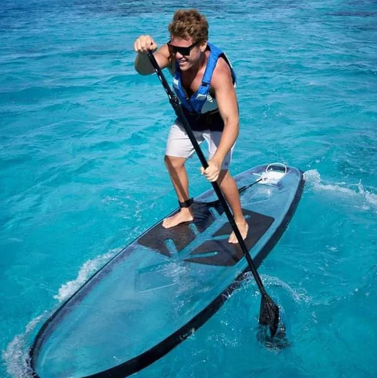 Ruler Garden PC Transparent SUP Paddle Board - Durable & Clear