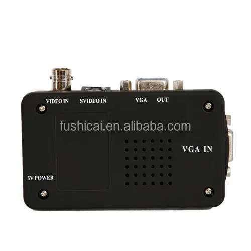 BNC/RCA S-Video AV to VGA Adapter TV to PC BNC to VGA Converter ...
