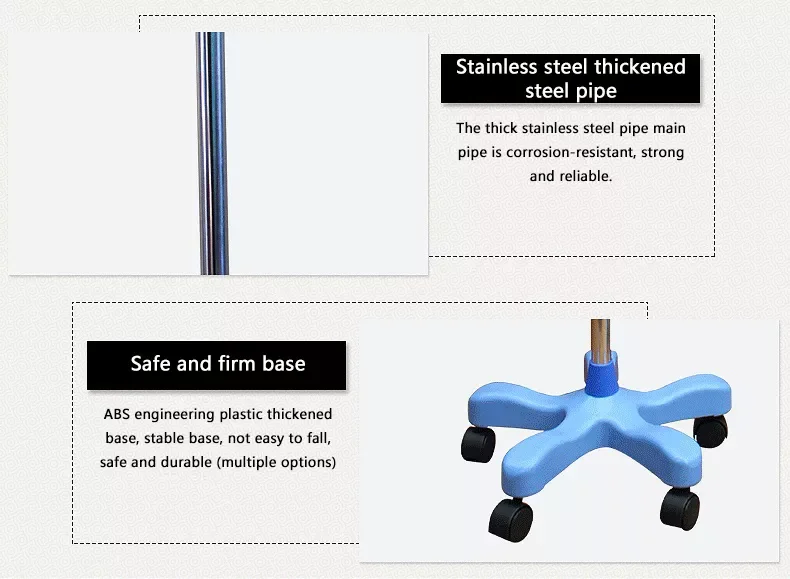 Adjustable Portable Iv Pole Stainless Steel Iv Drip Stand Infusion ...