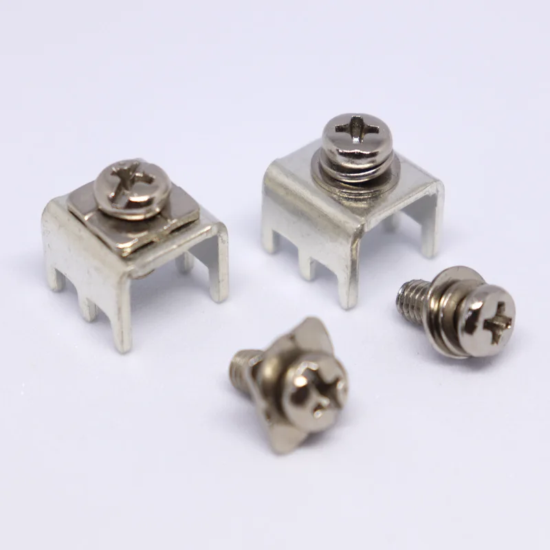 6pin 150a Brass Pcb Screw Terminal For Solder Applications - Oem