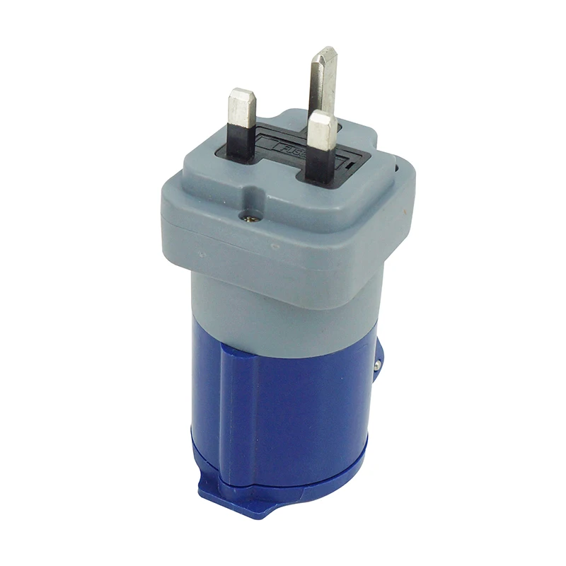 Ip44 Cee Socket To Uk Plug Adapter 230v 16a Cee 2p+e Plug To Uk Socket ...