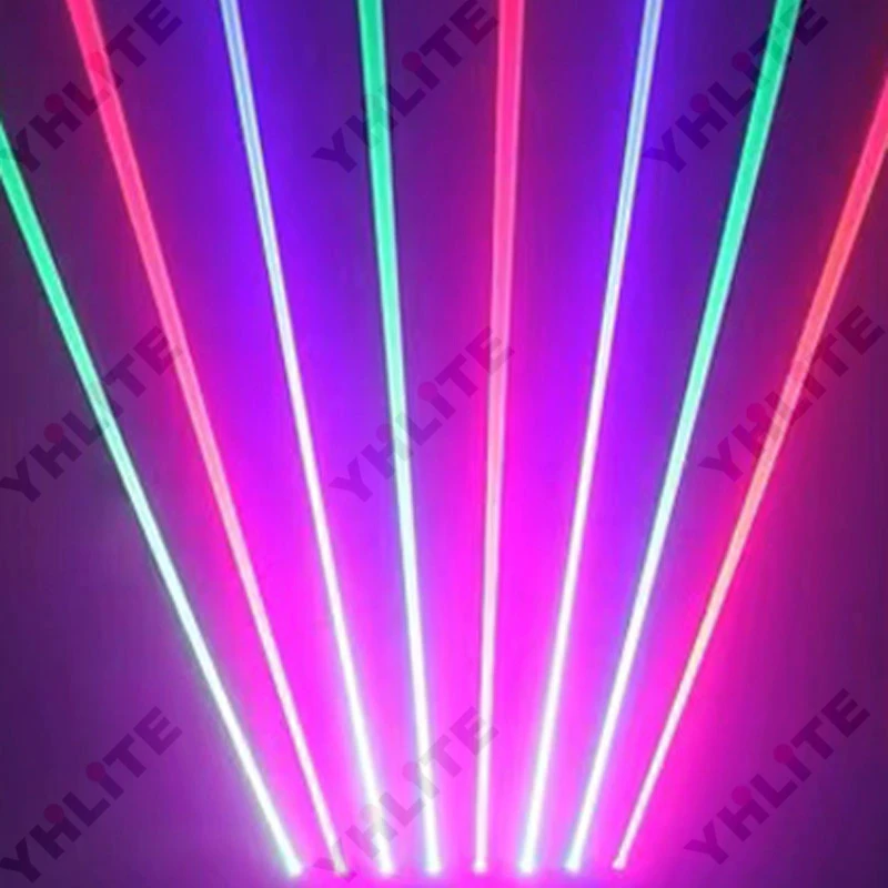 8 Eyes Rgb Full Color Laser Light Beam Moving Head 8 Head Rgb Animation ...