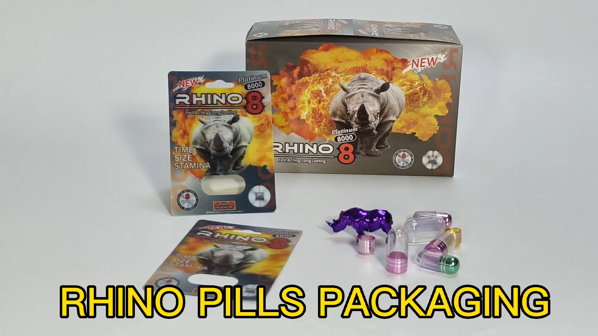New Design Sexual Rhino Pills Single Card Pill Capsule Male Enhancement ...