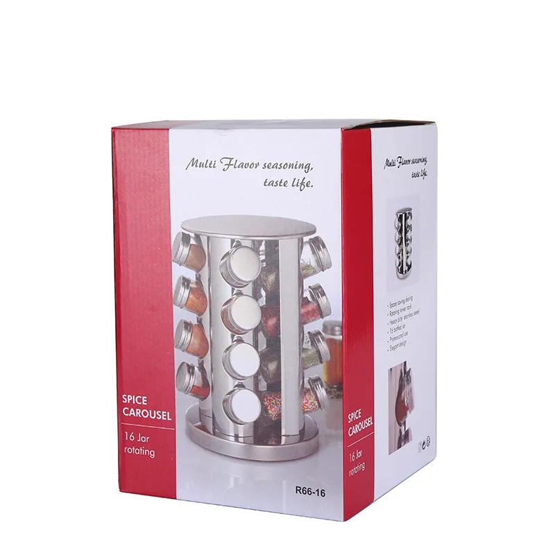 Round Carousel Spice Rack - Sustainable & Stylish Storage