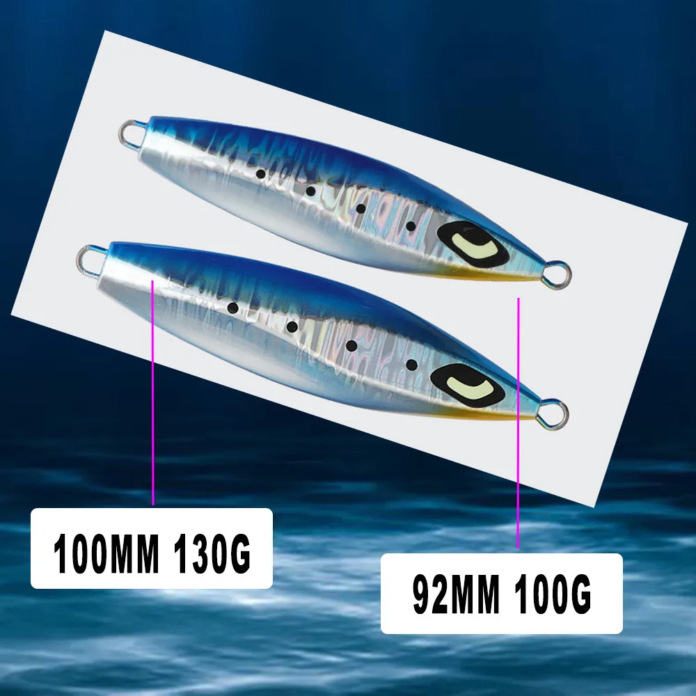 Jiggingduke 100g 130g 160g 200g 300g Flat Slow Fall Pitch Jigging Fishing Metal Jig Molds Tuna ...
