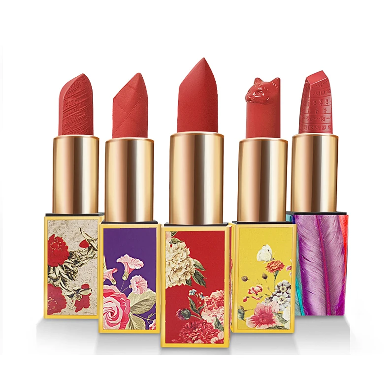 2023 Custom China Style Carving Lipstick Embossed Single Lipstick Dummy ...