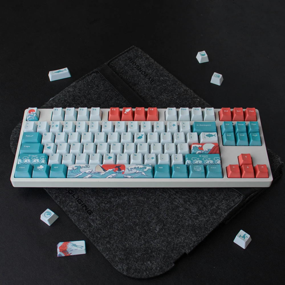 108 Keys Ukiyo-E Keycaps - OEM High PBT Mechanical Keyboard