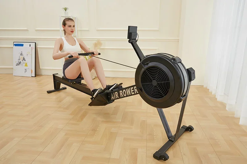Indoor Air Resistance Rowing Machine For Gym 10 Level Adjustable - Buy ...