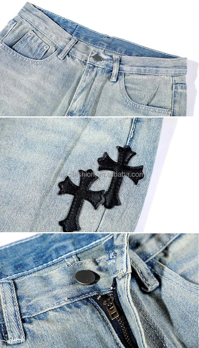 Stacked Flared Jeans Men Custom - Durable Denim Style