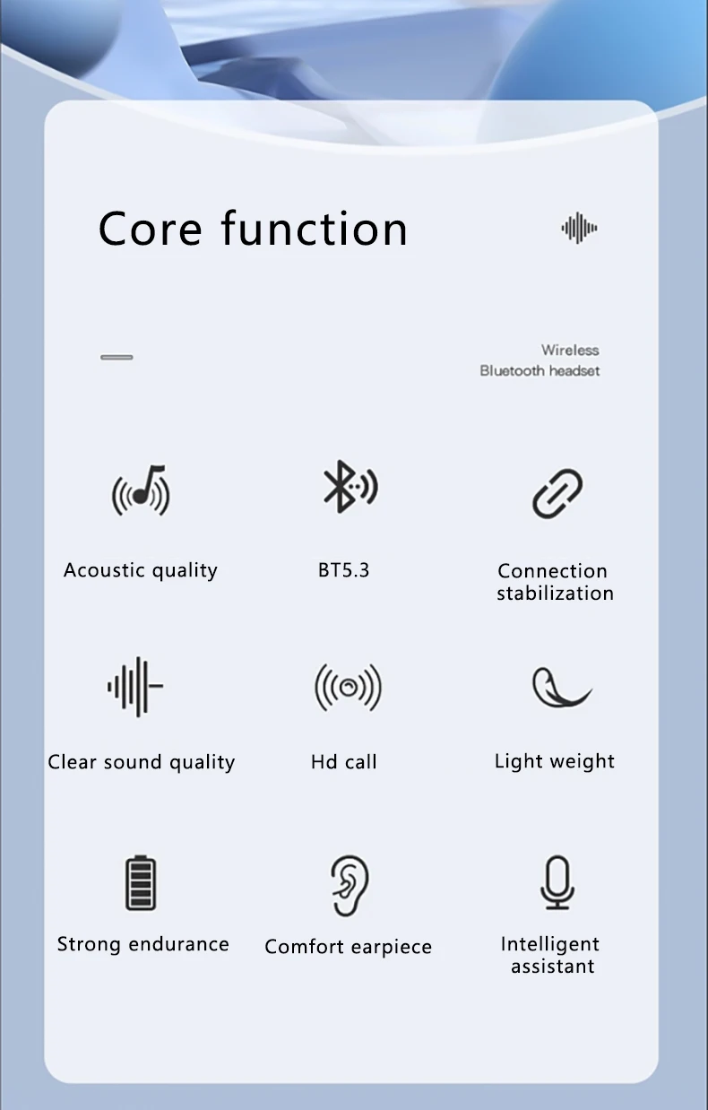 Anc Gamer Neck Band Wireless Earphones Gaming In-ear Earphones Headband ...