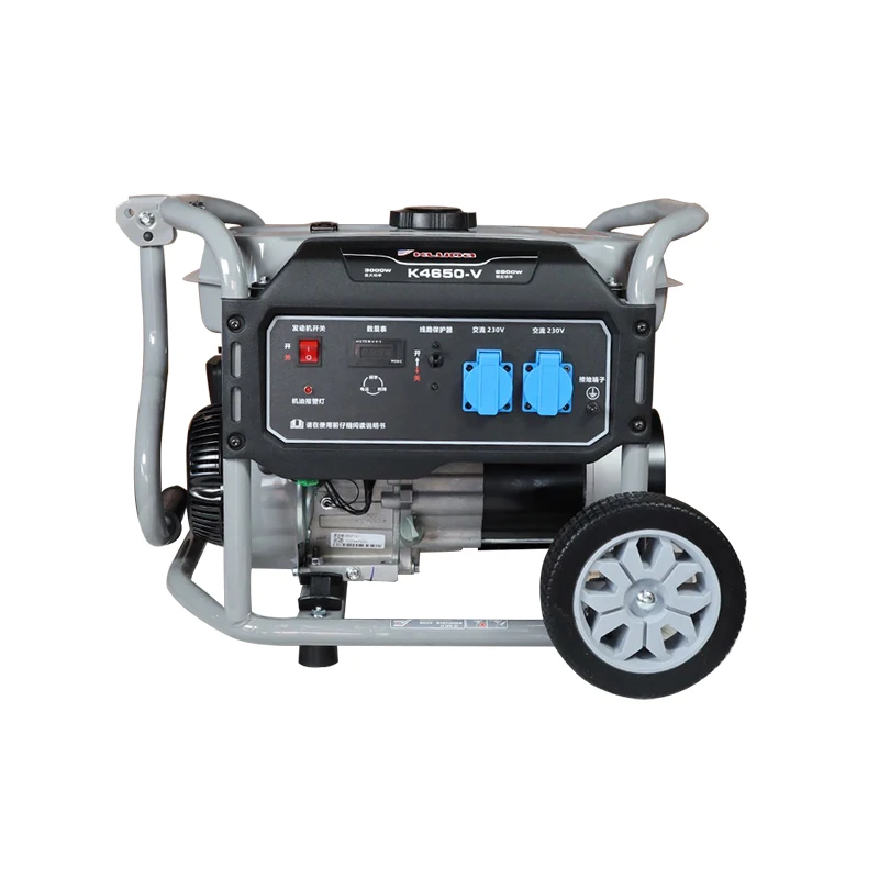 5KVA 3W 220V single cylinder 2 stroke mini gasoline generator portable ...
